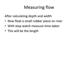 Measuring flow of water | PPT