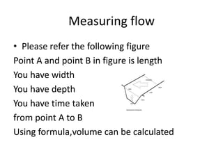 Measuring flow of water | PPT