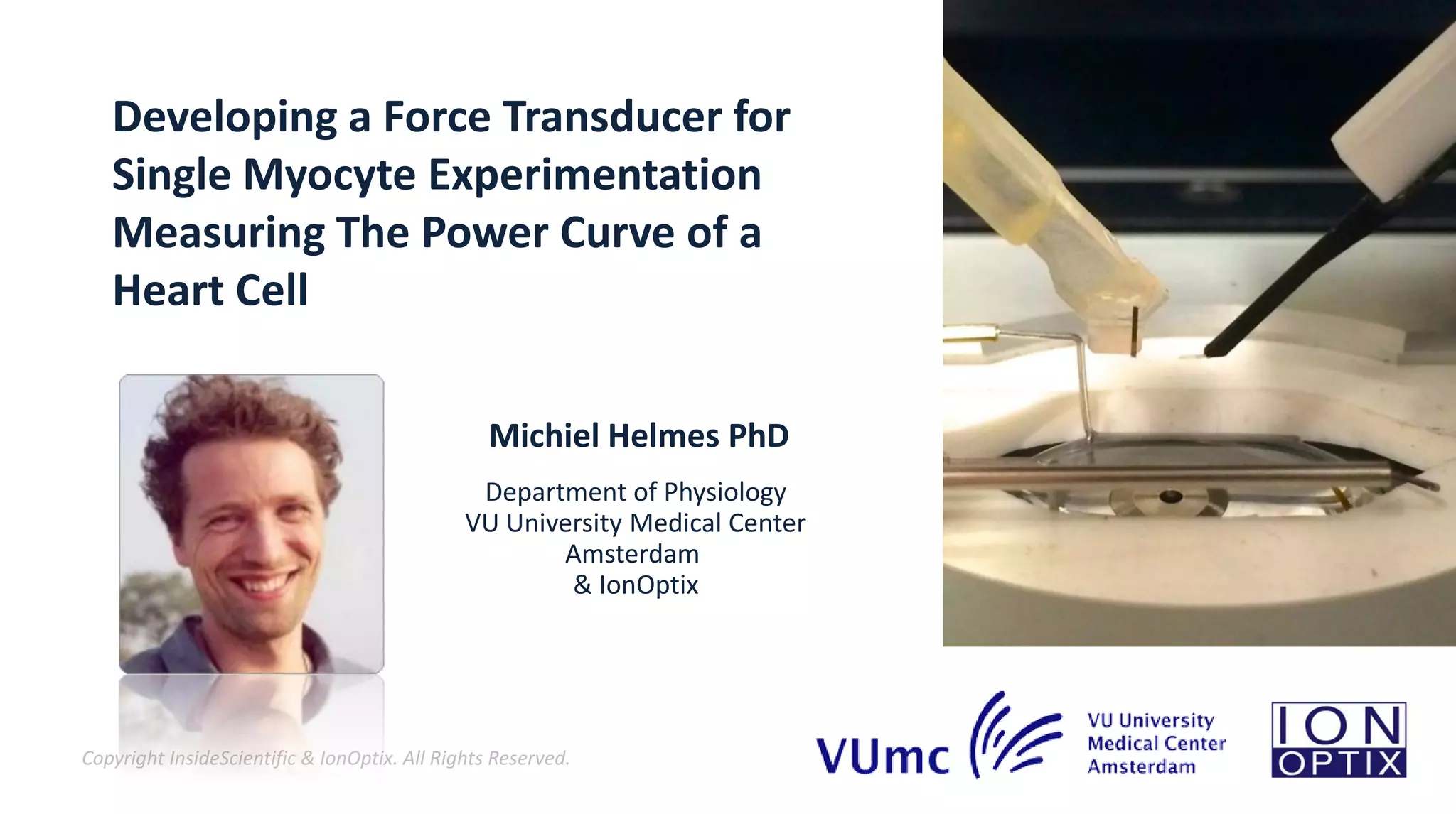 Measuring Force in Single Heart Cells | PPT