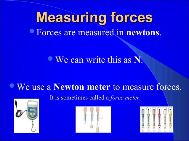 Measuring Forces measuring-forces