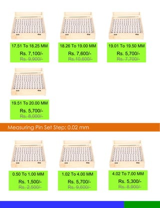 Measuring gauge price list 2016 | PDF