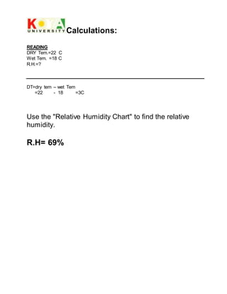 Measuring humidity | DOCX | Weather | Science