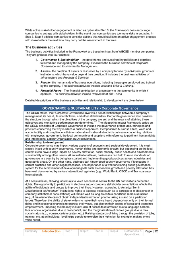 Measuring IMPACT Framework Methodology: Understanding the business contribution to society | PDF