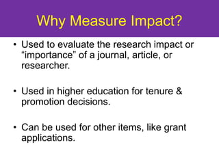 Measuring impact Presentation | PPTX