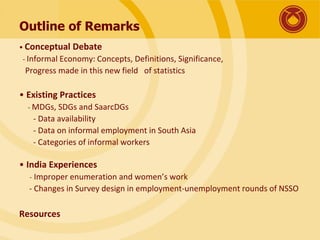 Measuring informal work Reenana Jhabwala | PPT