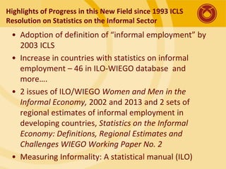 Measuring informal work Reenana Jhabwala | PPT