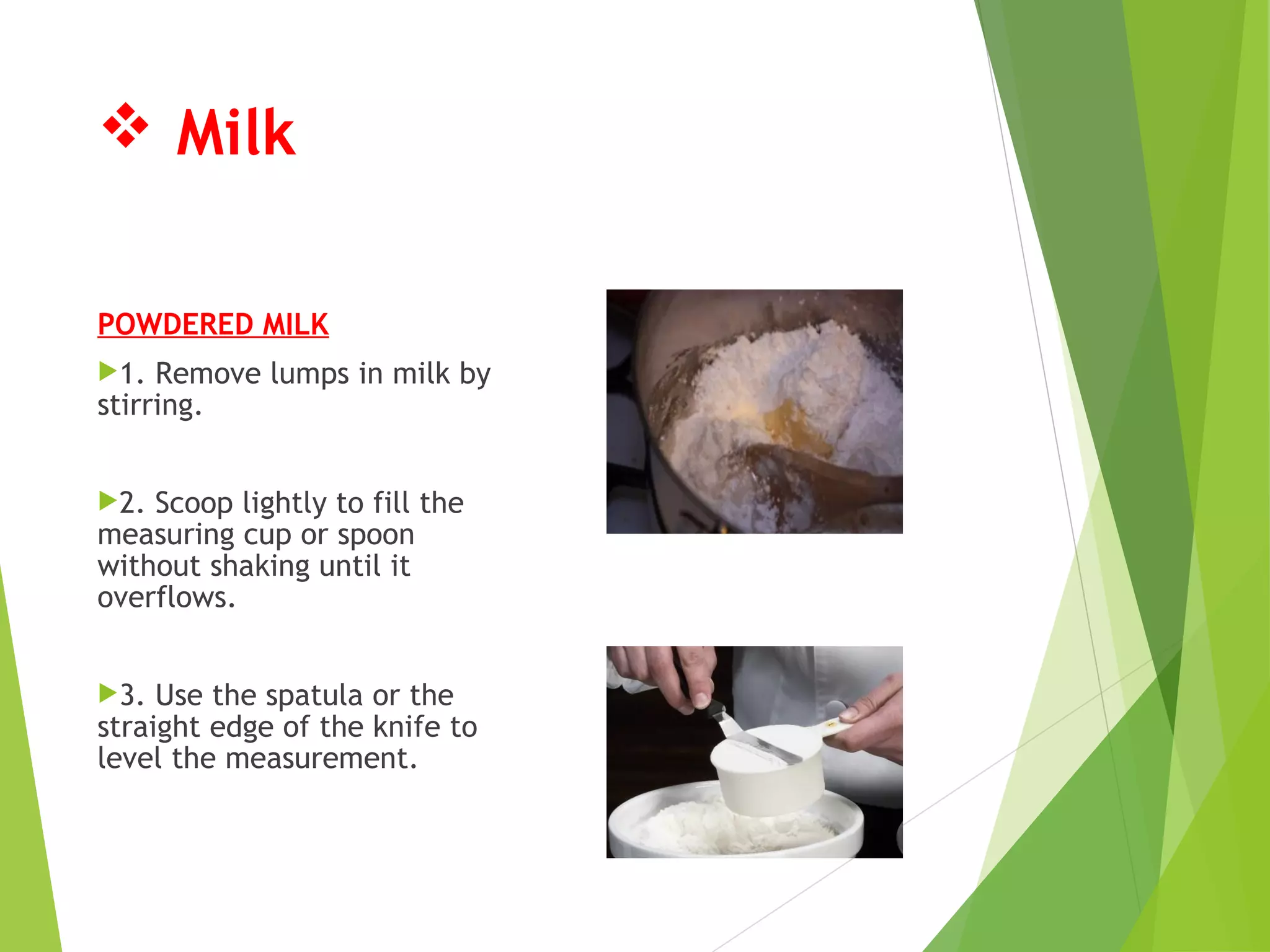 Measuring ingredients | PPT