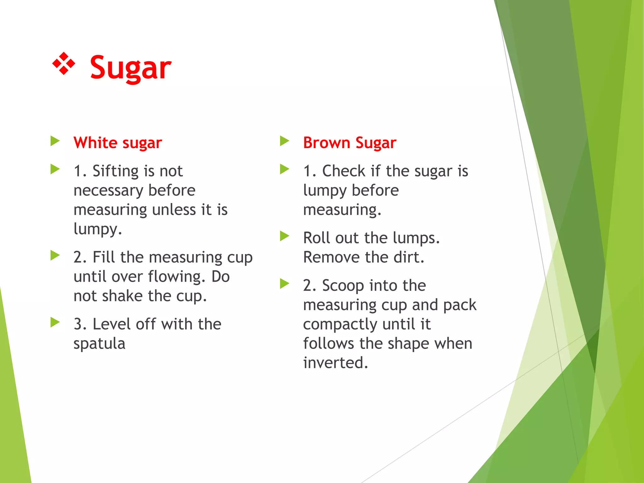 Measuring ingredients | PPT