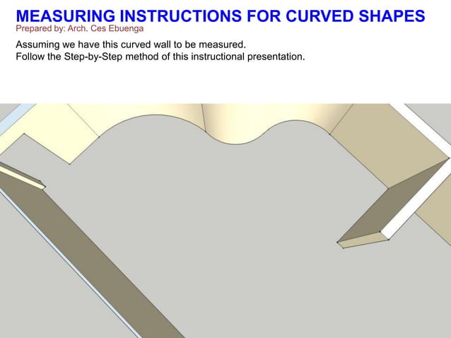 Measuring instructions for curved shapes | PPT