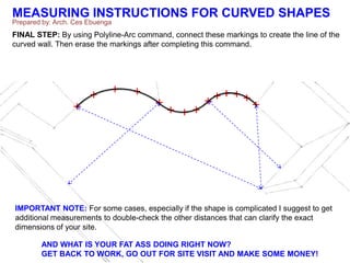 Measuring instructions for curved shapes | PPSX