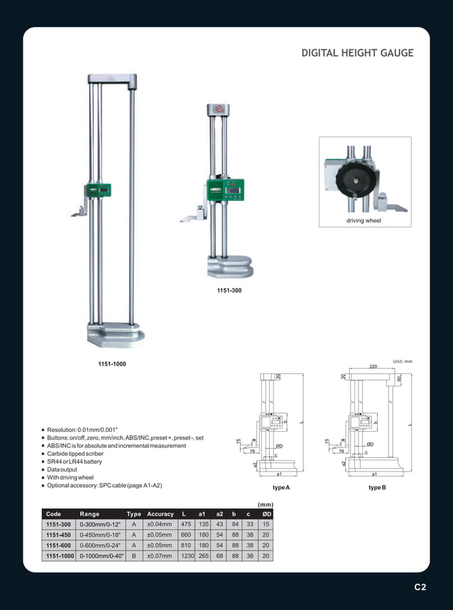 Measuring instrument catalogue 2012 e | PDF