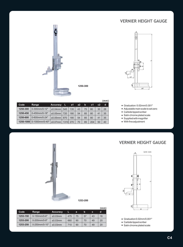 Measuring instrument catalogue 2012 e | PDF