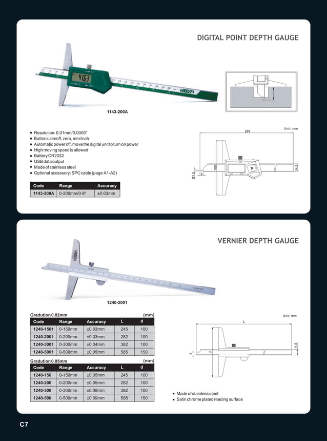 Measuring instrument catalogue 2012 e | PDF