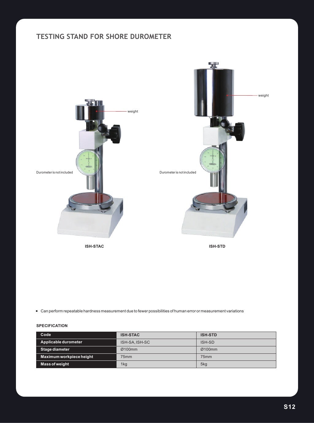 Measuring instrument catalogue 2012 e