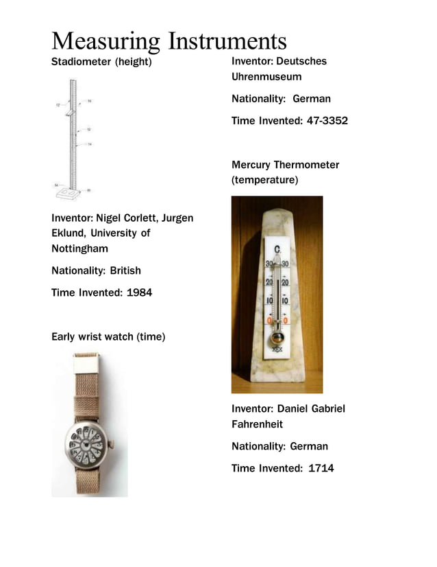 Measuring instruments | PDF