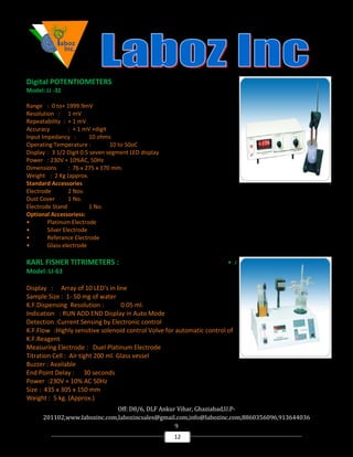 Measuring instruments | PDF | Cameras and Camcorders | Consumer Electronics
