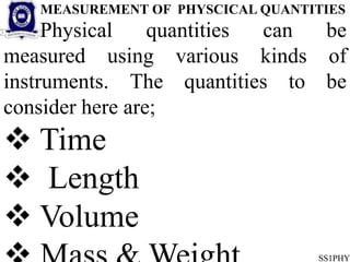 MEASURING INSTRUMENTS.ppt | Physics | Science