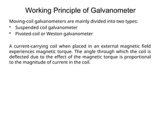Measuring Instruments used for different electrical measurements | PPT