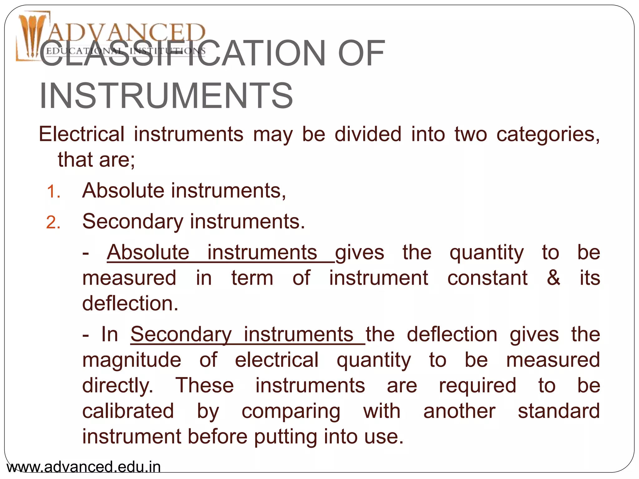 Measuring instrumentsppt2 | PPTX | Physics | Science