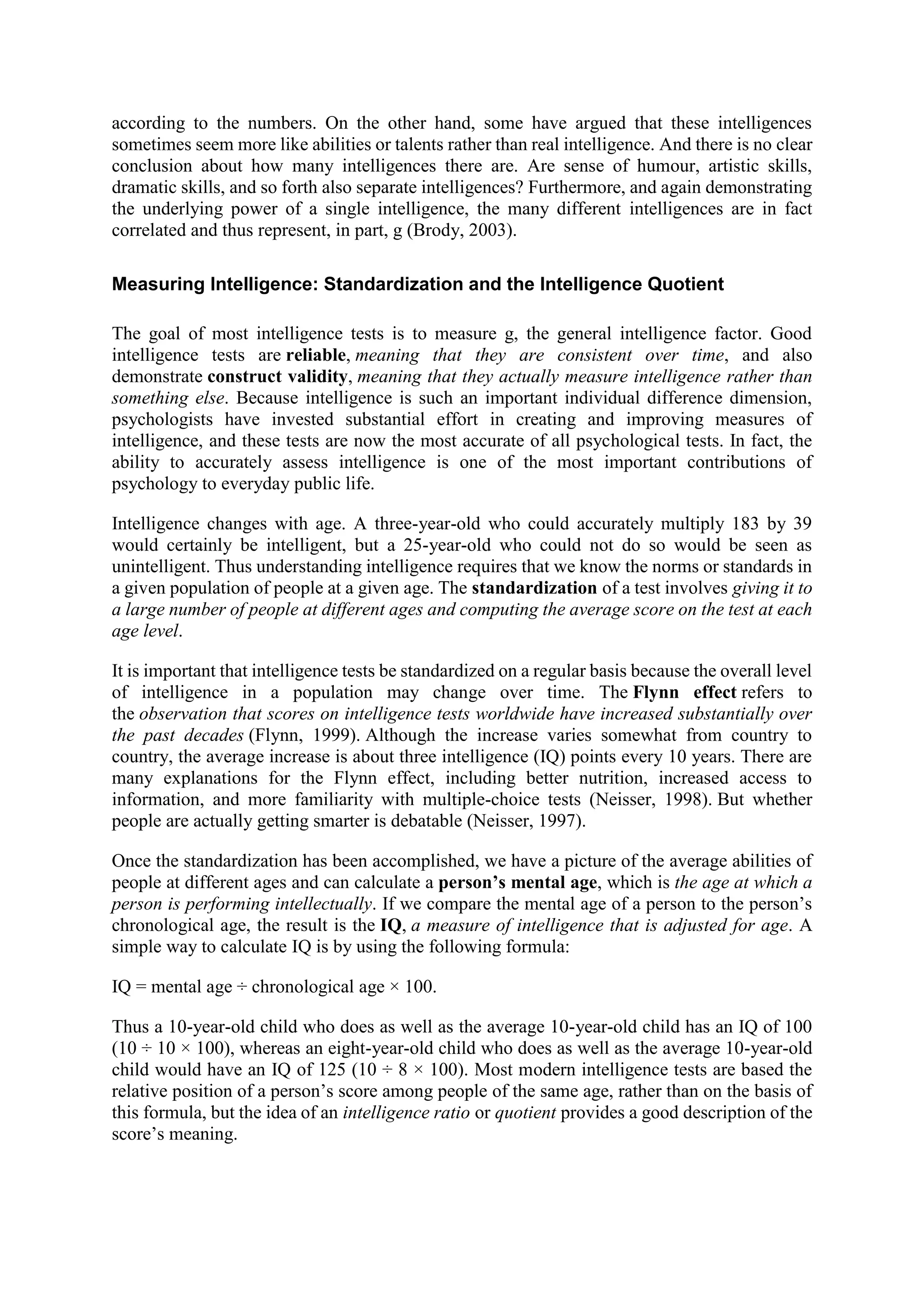 Measuring intelligence | PDF