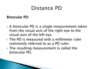 Measuring interpupillary distance | PPT