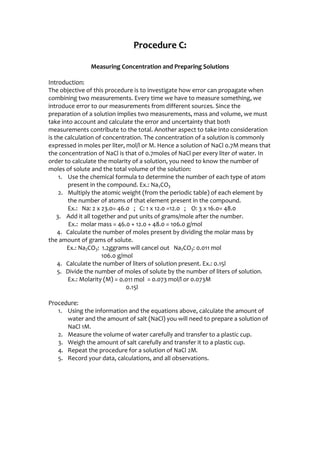 Measuring lab | DOCX