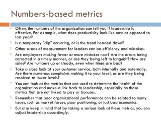 Measuring leadership effectiveness | PPT