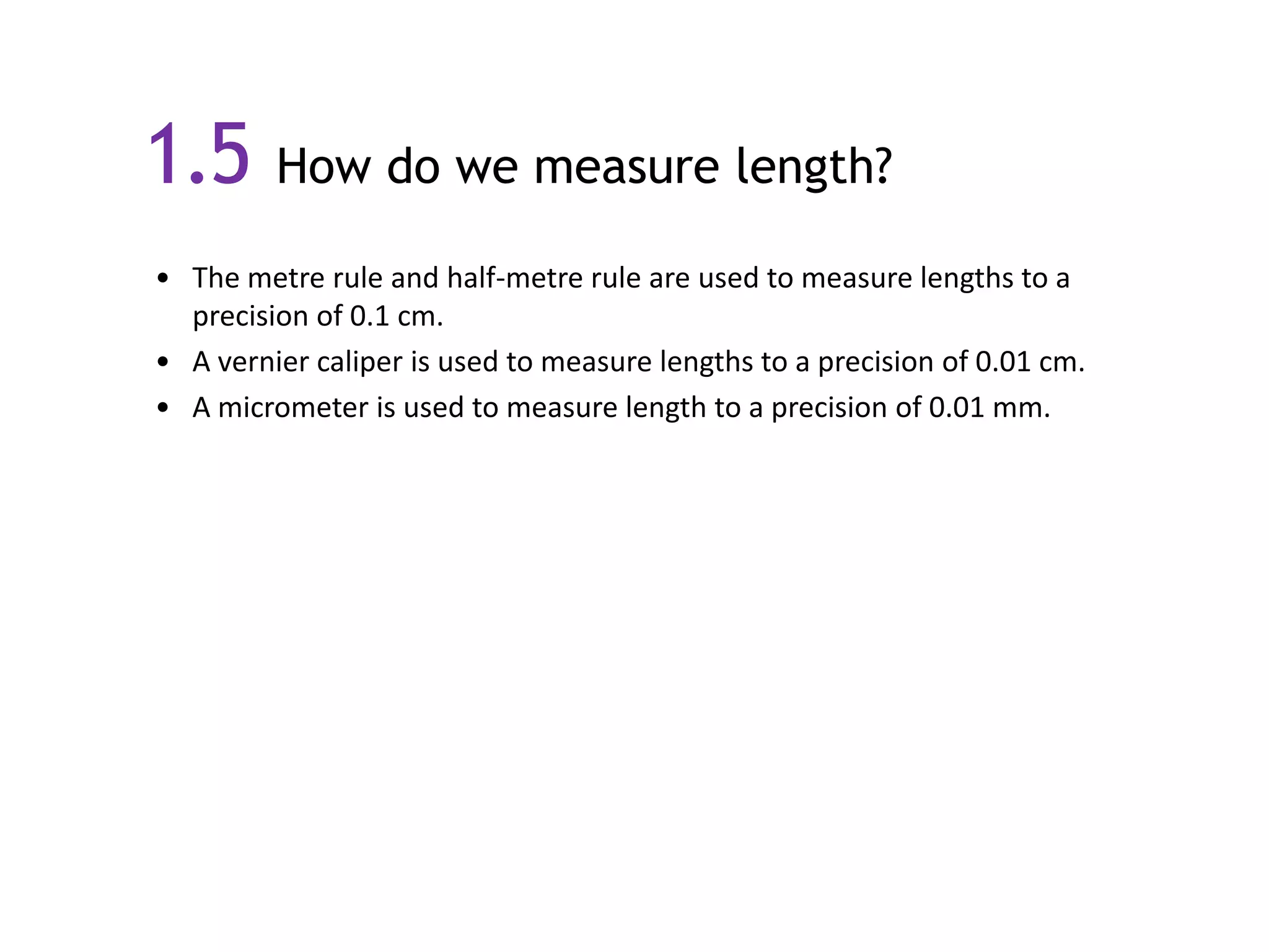 Measuring length and time | PPTX