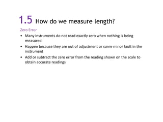 Measuring length and time | PPTX
