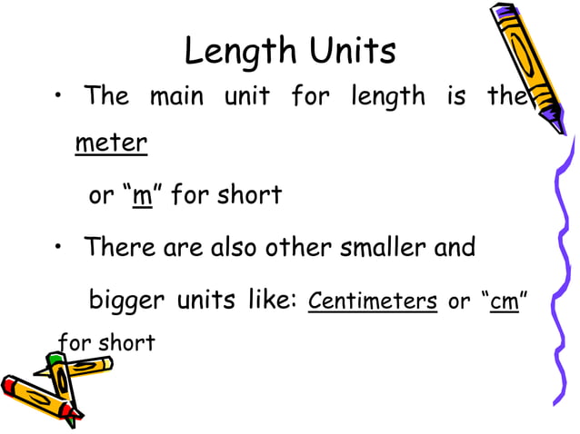 Measuring length cm_m | PPT