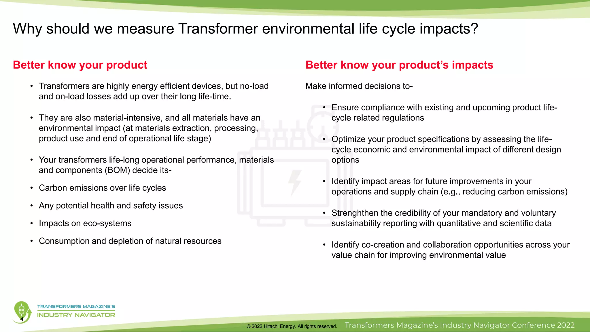 Measuring Life Cycle Impact of Transformers in Practice by Ghazi ...
