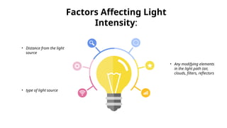 Measuring light intensity with light meter | PPTX