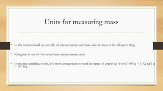 Measuring mass | PPTX