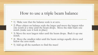 Measuring mass | PPTX