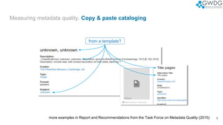 Measuring Metadata Quality (ELAG, 2018) | PPT