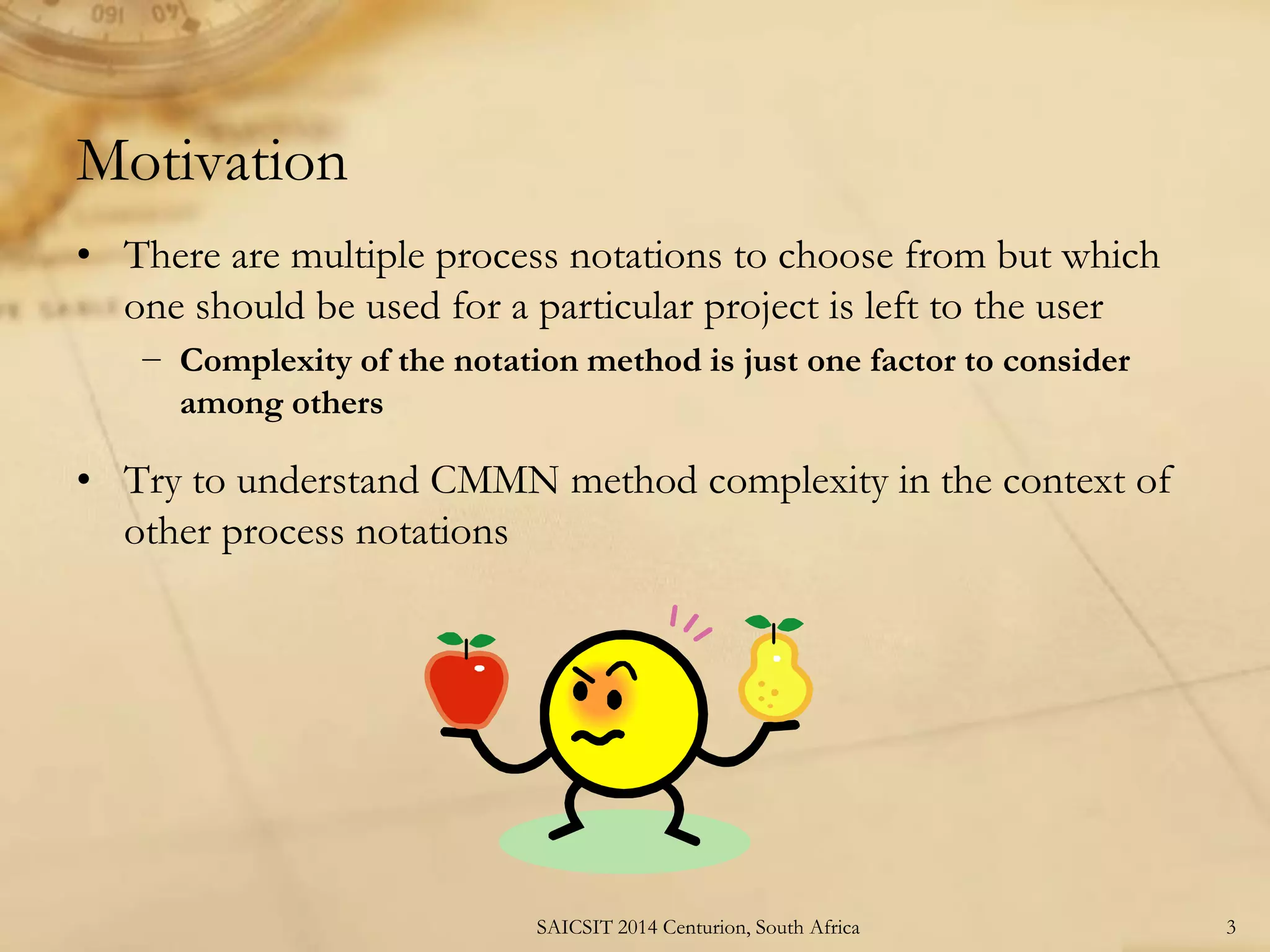 Measuring method complexity of the case management modeling and notation (CMMN) | PPT
