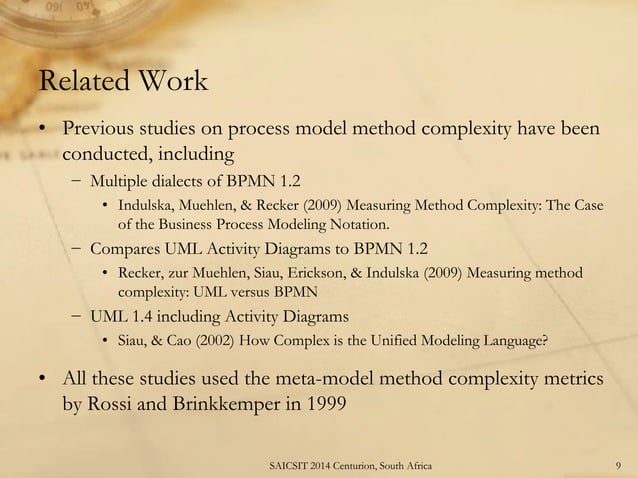 Measuring method complexity of the case management modeling and notation (CMMN) | PPT