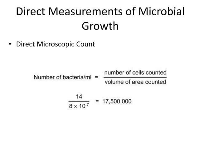 Measuring Microbial Growth.ppt | Biological Sciences | Science