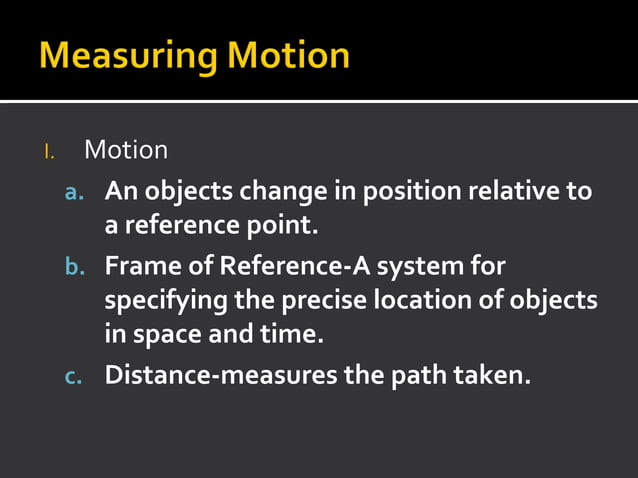 Measuring motion | PPT