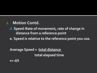 Measuring motion | PPT
