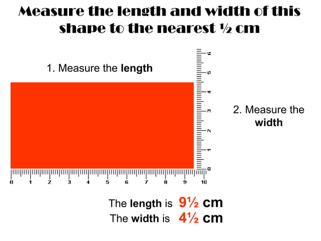 Measuring nearesthalfcm mm | PPT