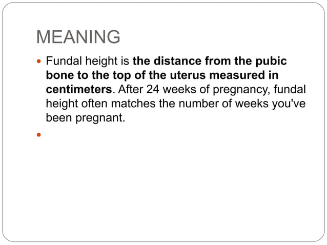 measuring of fundal height.pptx | Pregnancy | Reproductive Health