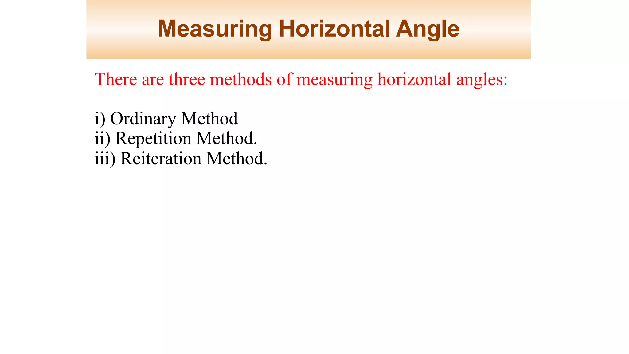 Measuring of Horizontal angle Practical Part | PDF | Geology | Science