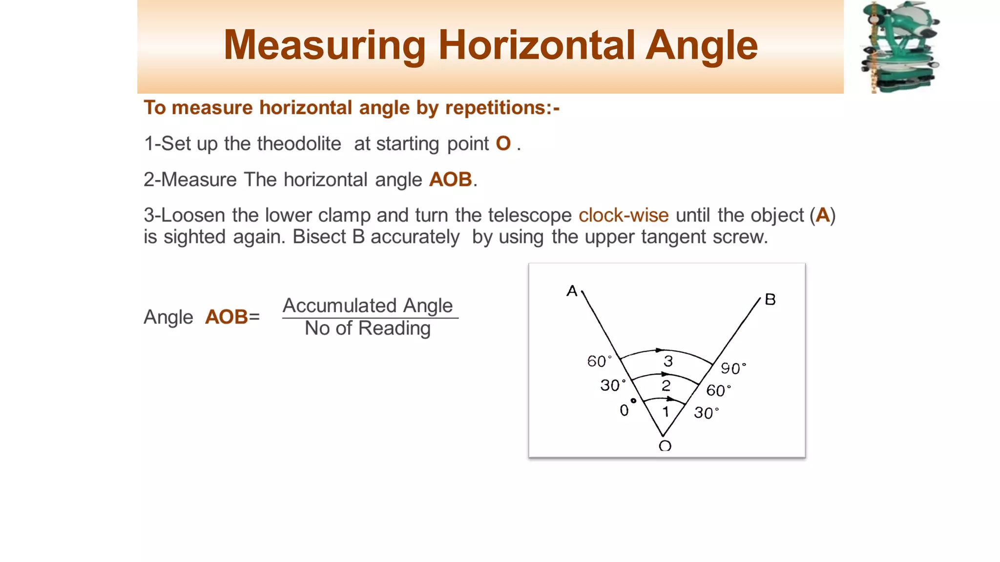 Measuring of Horizontal angle Practical Part | PDF