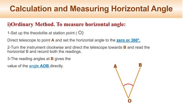 Measuring of Horizontal angle Practical Part | PDF | Geology | Science