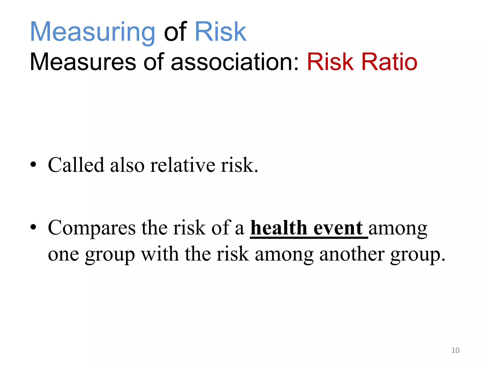 Measuring of risk | PPTX