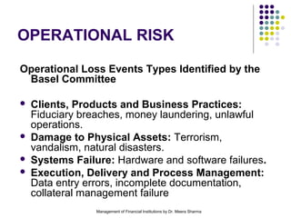 Measuring operational risk | PPT