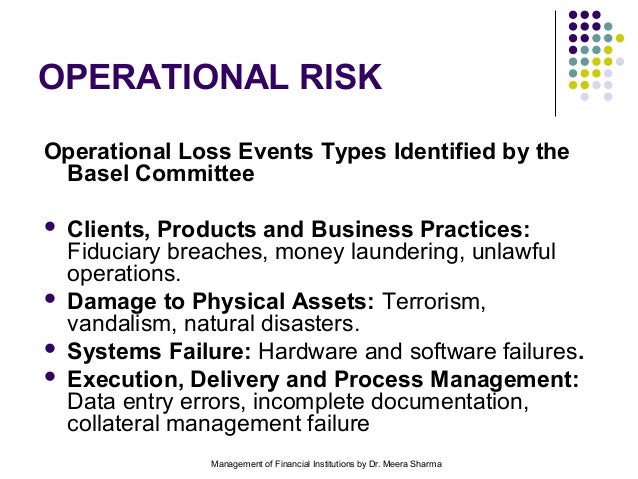 Measuring operational risk