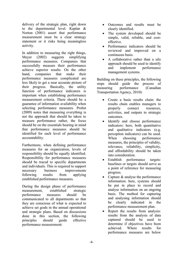 Measuring organizational performance | PDF | Business Accounting & Finance | Business