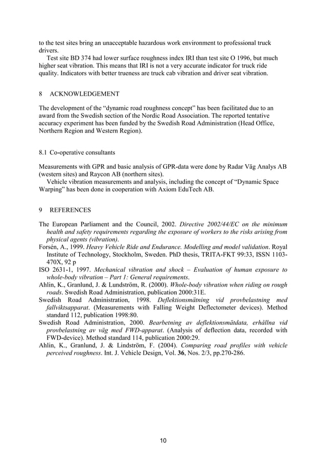 Measuring Pavement Deflection Variance At Highway Speeds Pdf Physics Science